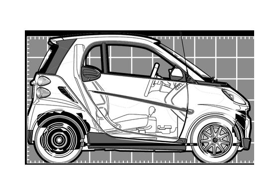 Download drawing Smart Fortwo Hatchback 2008 in ai pdf png svg formats